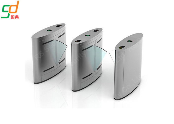 Biometric Reader Flap Barriers Turnstiles System Railway Station Door