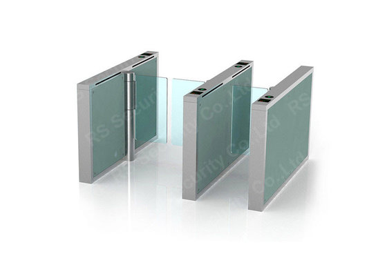 2.0mm Thickness Supermarket Swing Gate , Waist Height Servo Motor Speed Gates