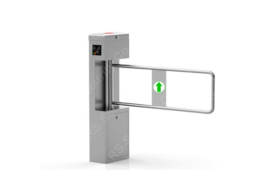 Stainless Steel Swing Barrier Gate With RFID Reader , Double Swing Gate