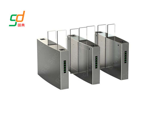 Security Flexible Biometric Speed Turnstile Flap Barrier Gate With Relay Signal
