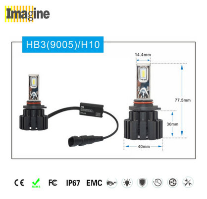 led headlight conversion kit, Instant On 9005 LED Headlight Bulb Perfect Heat Dissipation With Dual Cooling System