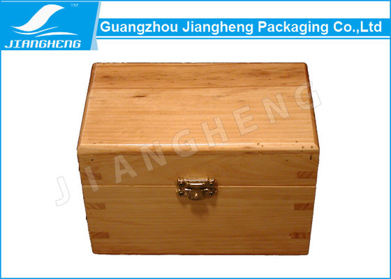 Tamaño modificado para requisitos particulares caja de madera sólida de madera del recuerdo de la caja de regalo de la joyería del estilo del cajón