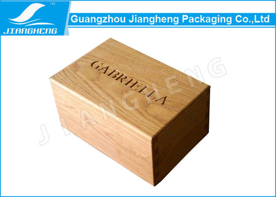 Hoja caliente hermosa que sella el laser de madera de la caja de regalo cortado para el almacenamiento del jade