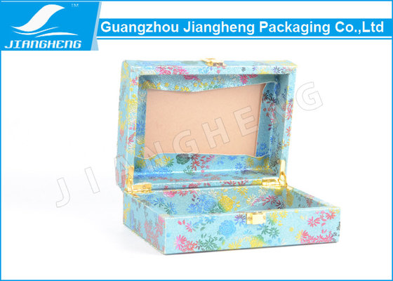 Cajas de regalo coloridas polacas embotadas del perfume del cuero de la PU con diseño de la cerradura del oro