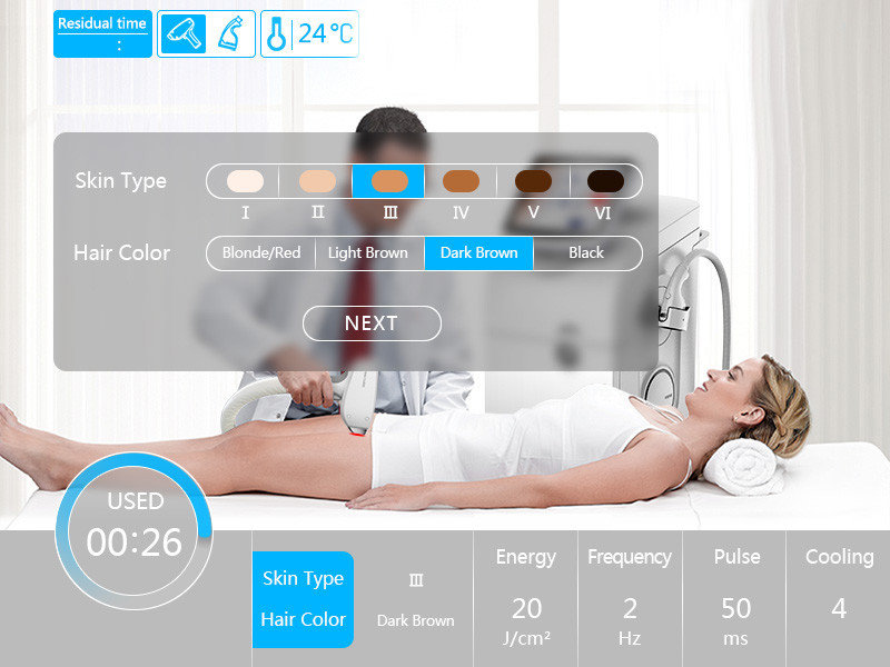 Lightsheer Diode Laser Hair Removal Machine , Face Hair Removal Machine