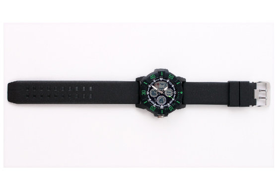 Leisure Unisex EL Backlight 5 ATM Analog Digital Wrist Watch With Rotating Bezel