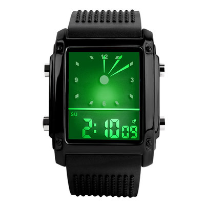 Colorful Custom LCD Analogue Watch EL Back Light Hand Watch