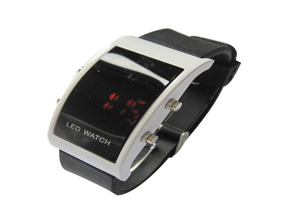 Fashion Big Face Men LED Digital Wrist Watch Touch Screen With Red LED Lights