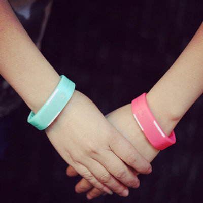 Customized Jelly LED Digital Bracelet Watch 3atm With Red Light For Couple Lover