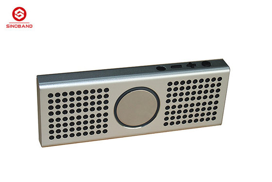 High Fidelity Aluminum Ultra-thin Bluetooth Travel Speakers For PC / Ipod / Ipad