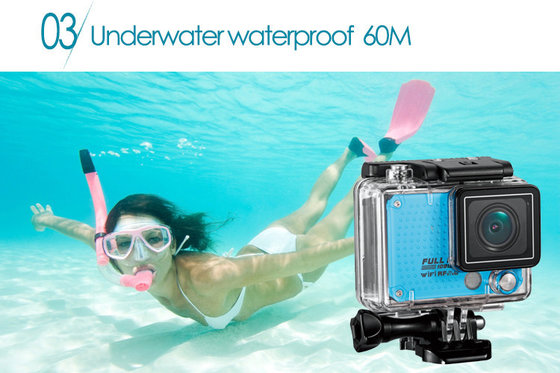 Multifunction Outdoor Sports Camera , Bicycle / Motorcycle / Underwater Helmet Action Cam
