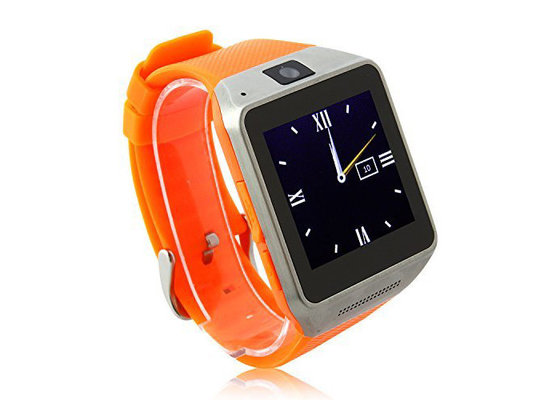 Silver GV08 Bluetooth Smart Watches 1.54” Touch Screen Gsm With 2Mp Camera