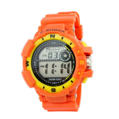 Colorful PVC Band Multifunction Digital Ladies Wrist Watch Professional