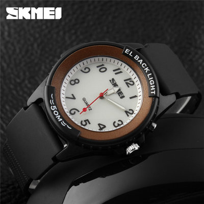 Stainless Steel Back Pu Strap Japan Movt Womens Quartz Watches With Back Light