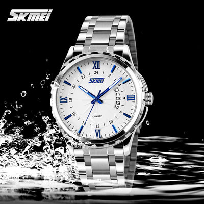 OEM Brand Japan Movt Blue Analog Quartz Watches Three Colors Choice