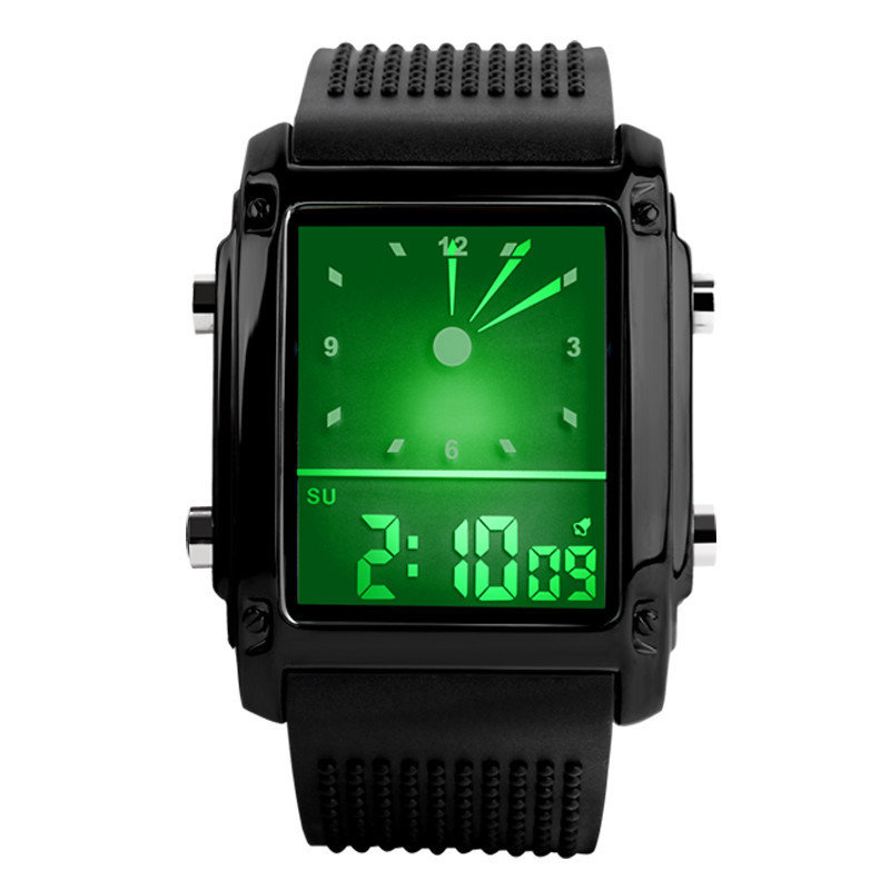 Colorful Custom LCD Analogue Watch EL Back Light Hand Watch