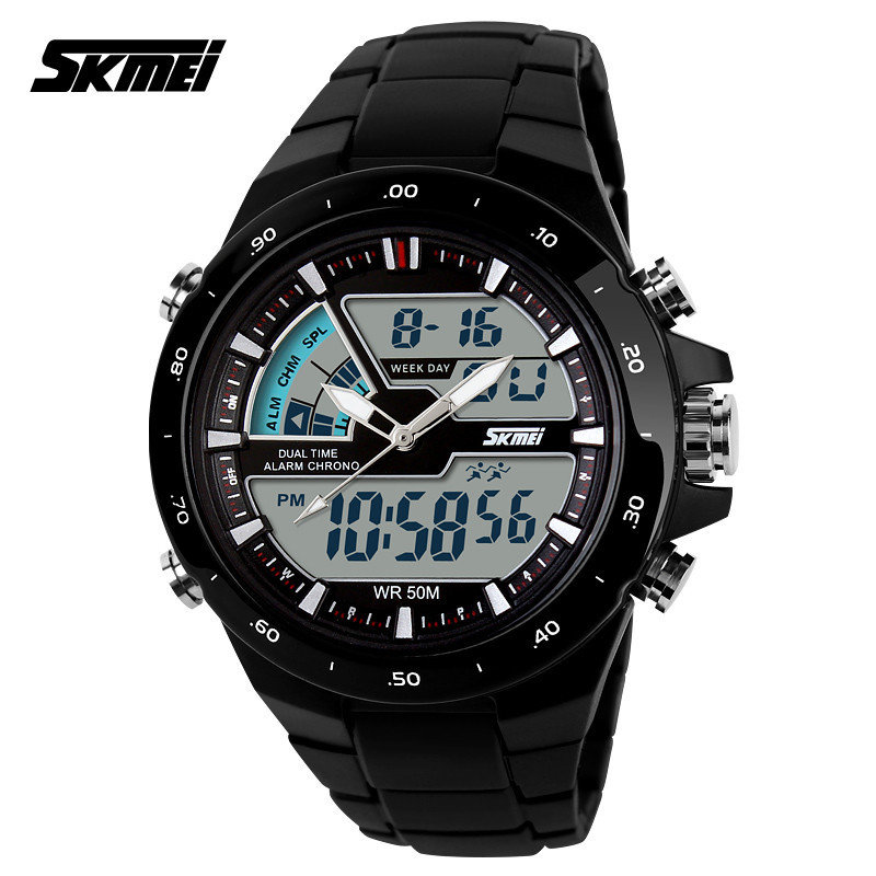 Outdoor Sport EL Backlight Watch 30m Waterproof Japan Movement AL 35