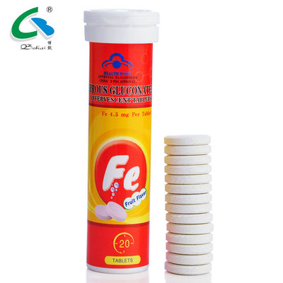 Label Customized White Effervescent Tablets With Fruit Flavour HALAL Certified