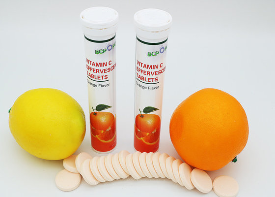 Fruit Flavor Vitamin C Effervescent Tablets Formulation 1000mg With Private Label