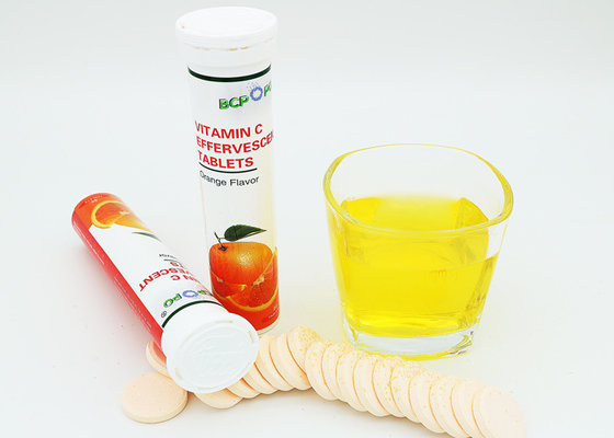 Dietary Supplement Vitamin C 1000mg Effervescent Tablets For OEM Immune / Anti Fatigue