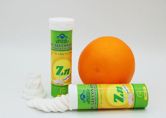 Private Label Effervescent Tablets / Zinc Fe Gluconate Effervescent Tablets