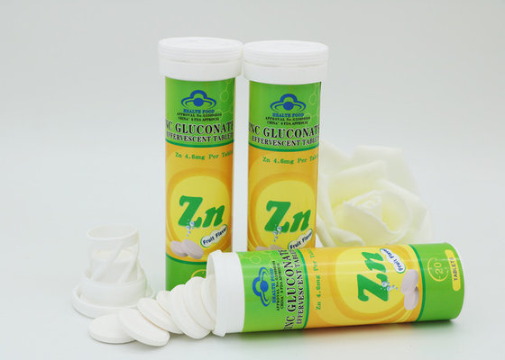Effervescent Energy Tablets / Private Label Zinc Dissolvable Tablets OEM Formulation