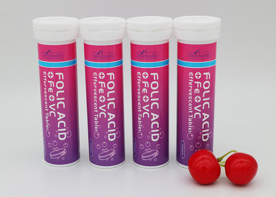Pregnant Women Effervescent Vitamin Tablets Folic Acid / Fe Effervescent Tablets