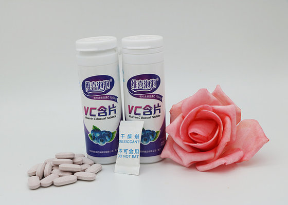 Food Supplement Vitamin C Chewable Tablets , Vit C Effervescent Tablets FDA Certified