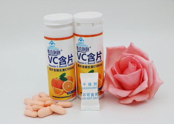 Private Label Vitamin C 1000mg Effervescent Tablets , Chewable Vitamin C Candy Tablets