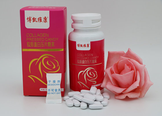 100% Natural Collagen C Tablets Beauty Product White Color For Women Anti Aging