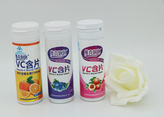 Food Supplement Vitamin C Chewable Tablets , Vit C Effervescent Tablets FDA Certified