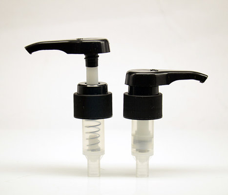 White / Black Up - Down Lock System Cosmetic Plastic Dispenser Pump For Big Bottles