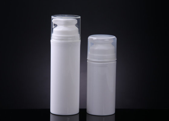 OEM White Eco Friendly Airless Cosmetic Bottles And Jars With Lids