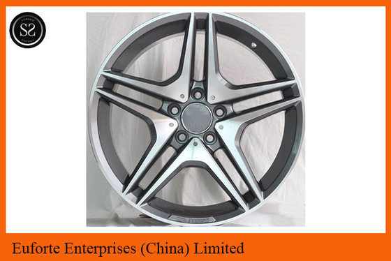 Benz C63 Gunmetal Machined Face 18 Inch 19 Inch 20 Inch OEM Replica Wheels