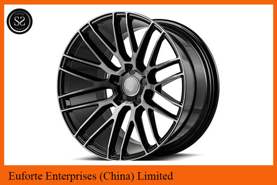 SS Wheels-Silver Gloss Black Machined Face Forged Wheels 8.5 to 12 Inch Width