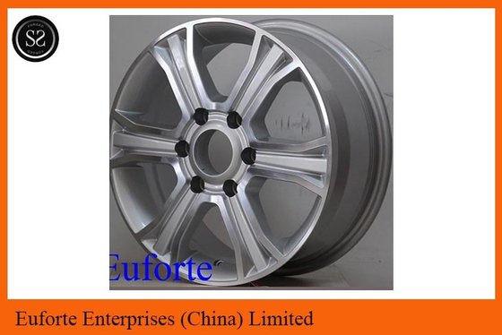 16inch 6 Spoke 4 x 4 Off Road Wheels 6 x 130 Silver Machine Face SUV