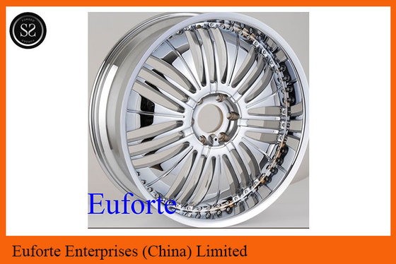 Chrome Aluminum Alloy 4 x 4 Off Road Wheels 24 inch For Nissan GMC Ford Toyota Replica Wheels