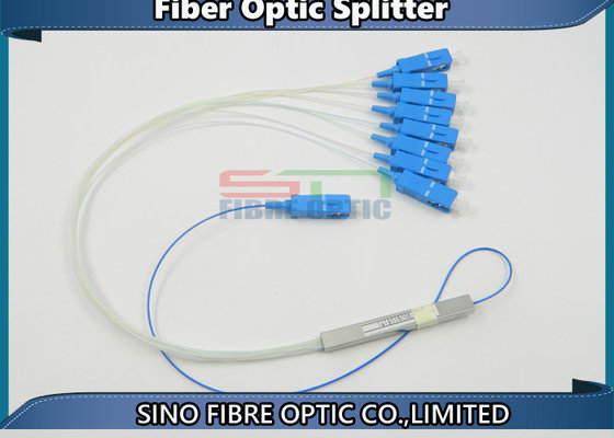 1M Length Blockless Fiber Optic Splitter 1x16 , PLC Planar Lightwave Circuit Splitter
