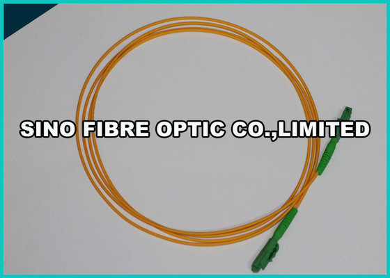 9 / 125 um Simplex Fiber Optic Patch Cables LX5 Connector Yellow Jacket