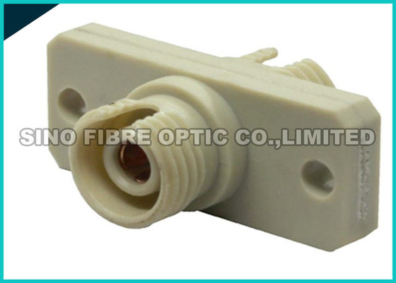 Square Flanged Beige FC to FC Fiber Optic Adapter 500 Mating Durability