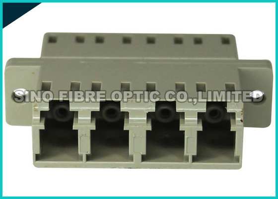 Aqua Quad LC to LC Fiber Optic Adapter 10G OM3 Multimode 50 / 125um