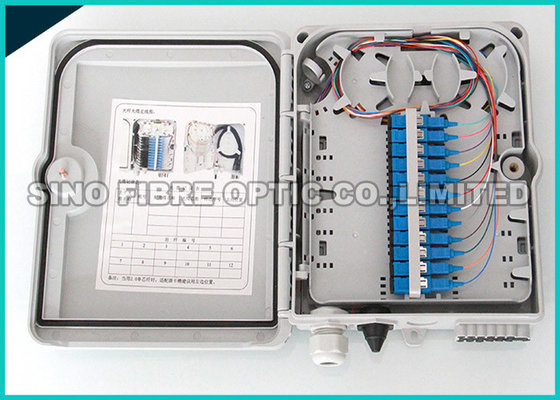 0.75Kg Double Layer Fiber Optic Distribution Box 12 Simplex Drop Outside