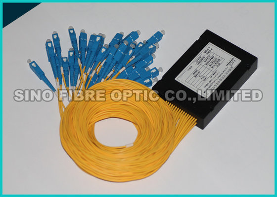 2.0mm Pigtailed Fiber Optic PLC Splitter 1x32 Module SC APC Fanout Cassette