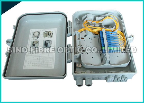 ABS Plastic White Fiber Optic Distribution Unit 2 Cores FTTH Assemblied