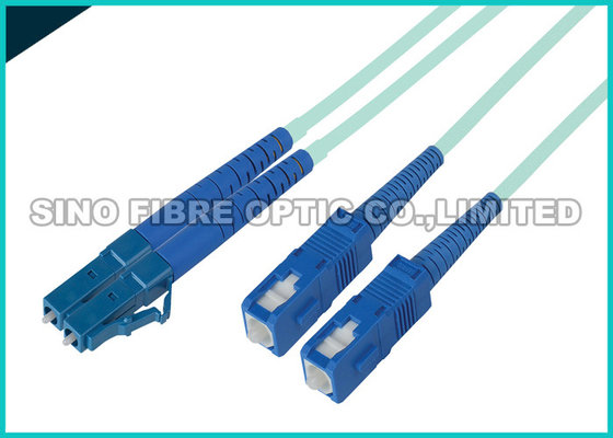 OS2  LC APC Fiber Optic Patch Cables Duplex Yellow OFNR Jacket Fibre Patch Leads