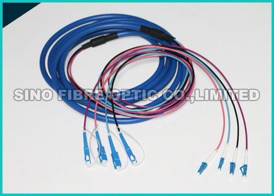 7.0mm Blue Jacket ODC Fiber Optic Patch Cables 2 Cores FTTA Installed