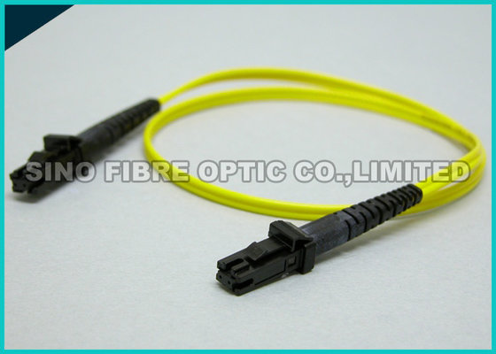 2 Cores MTRJ - MTRJ Patch Cable Fiber Optic Yellow Zipcord Jacket PC Polishing