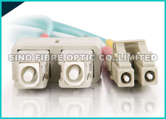 Bend Insensitive Multimode Fiber Optic Patch Cables LC - SC 2.0mm for Telecommunication