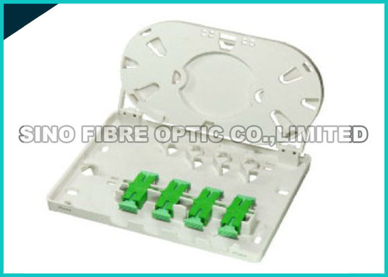 Plug - in Fiber Optic 4 Cores Termination Wall Box SC Simplex Adapter