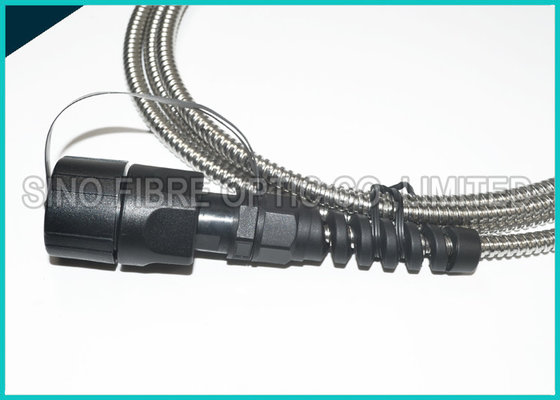 7.0mm PDLC Type to LC Duplex SM Fiber Optic Patch Black Jacket Assembly
